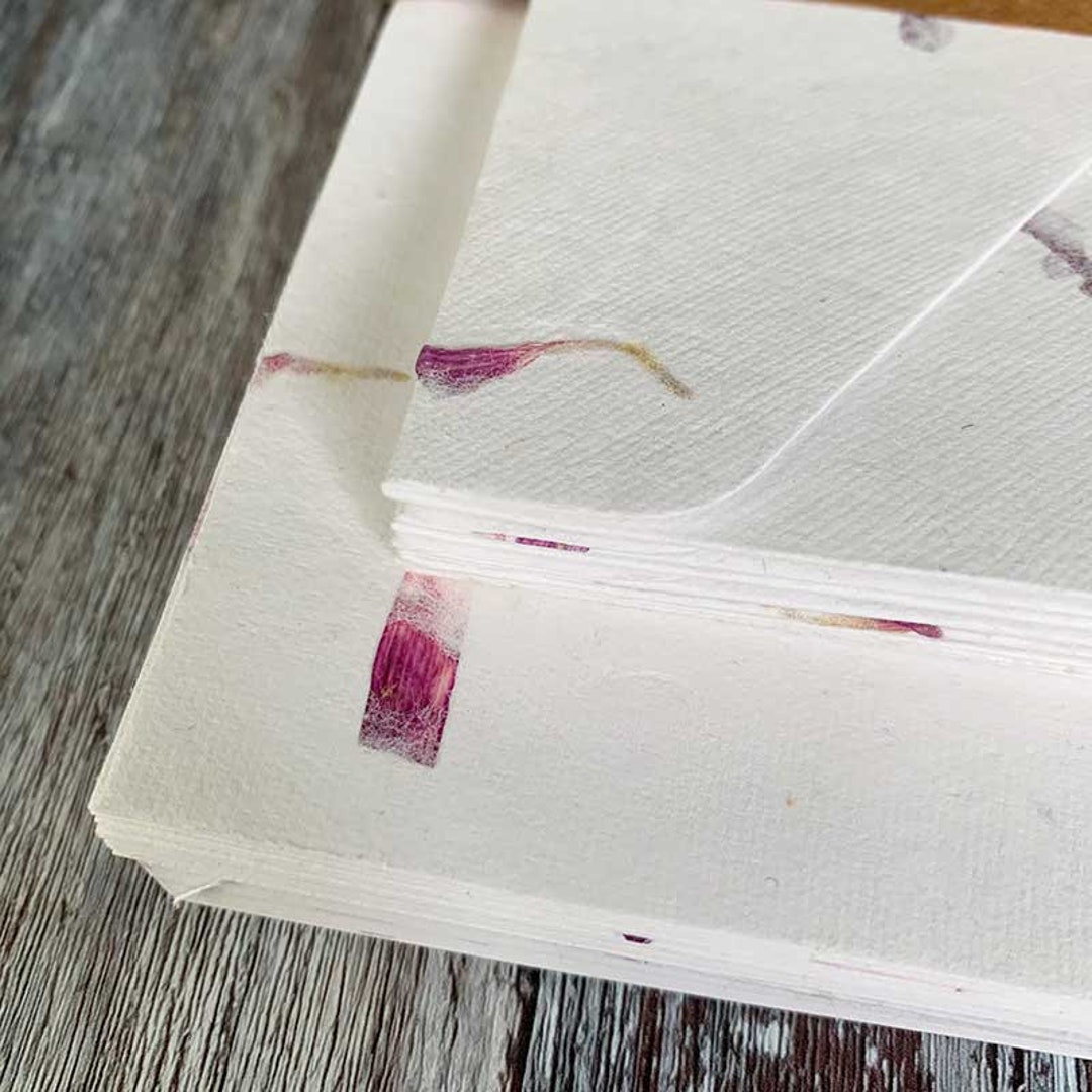 Aster - Floral Handmade Paper and Envelope Set / Letter Writing Set ...