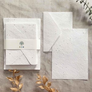 Basil Seed - Plantable Handmade Paper and Envelopes | Seeded Paper and ...