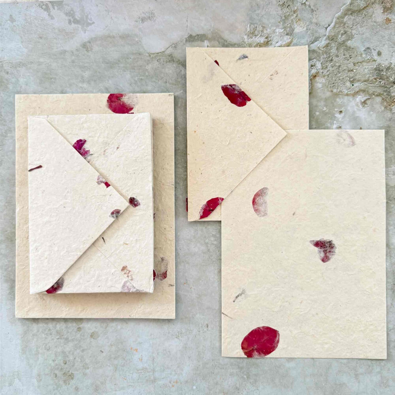 Nepalese Handmade Lokta Paper and Envelopes - Bougainvillea ...