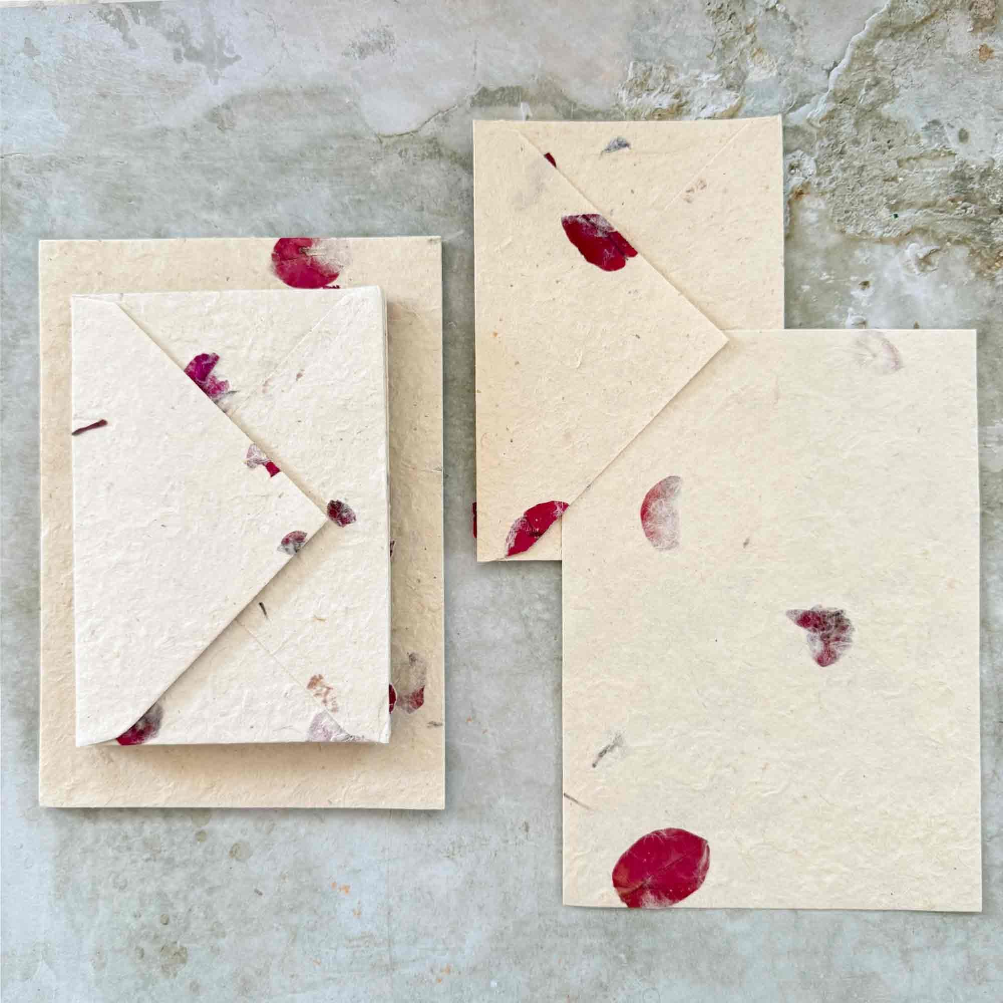 Nepalese Handmade Lokta Paper and Envelopes - Bougainvillea ...