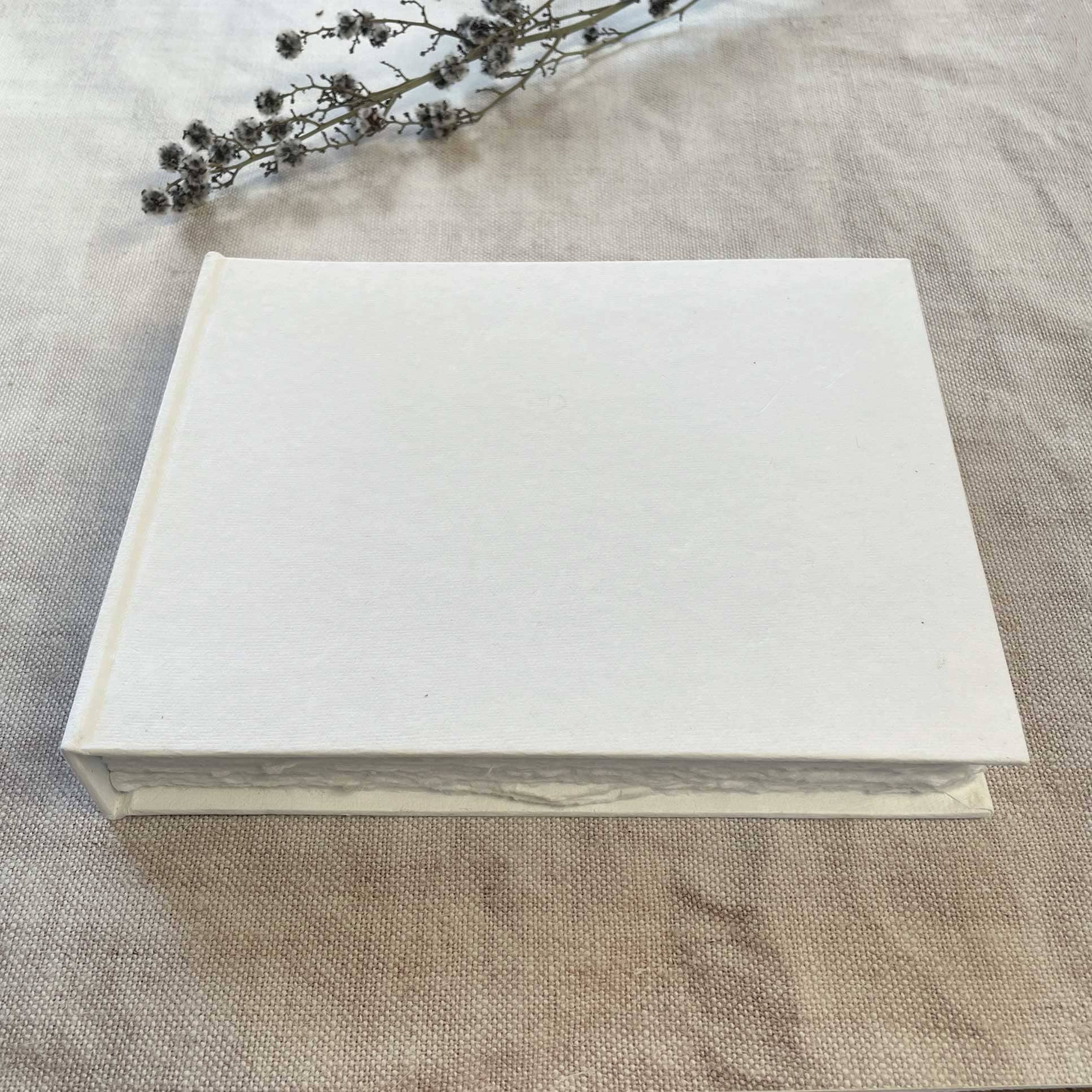 White Blank Notebook Journal Made From Handmade Cotton Rag - Etsy