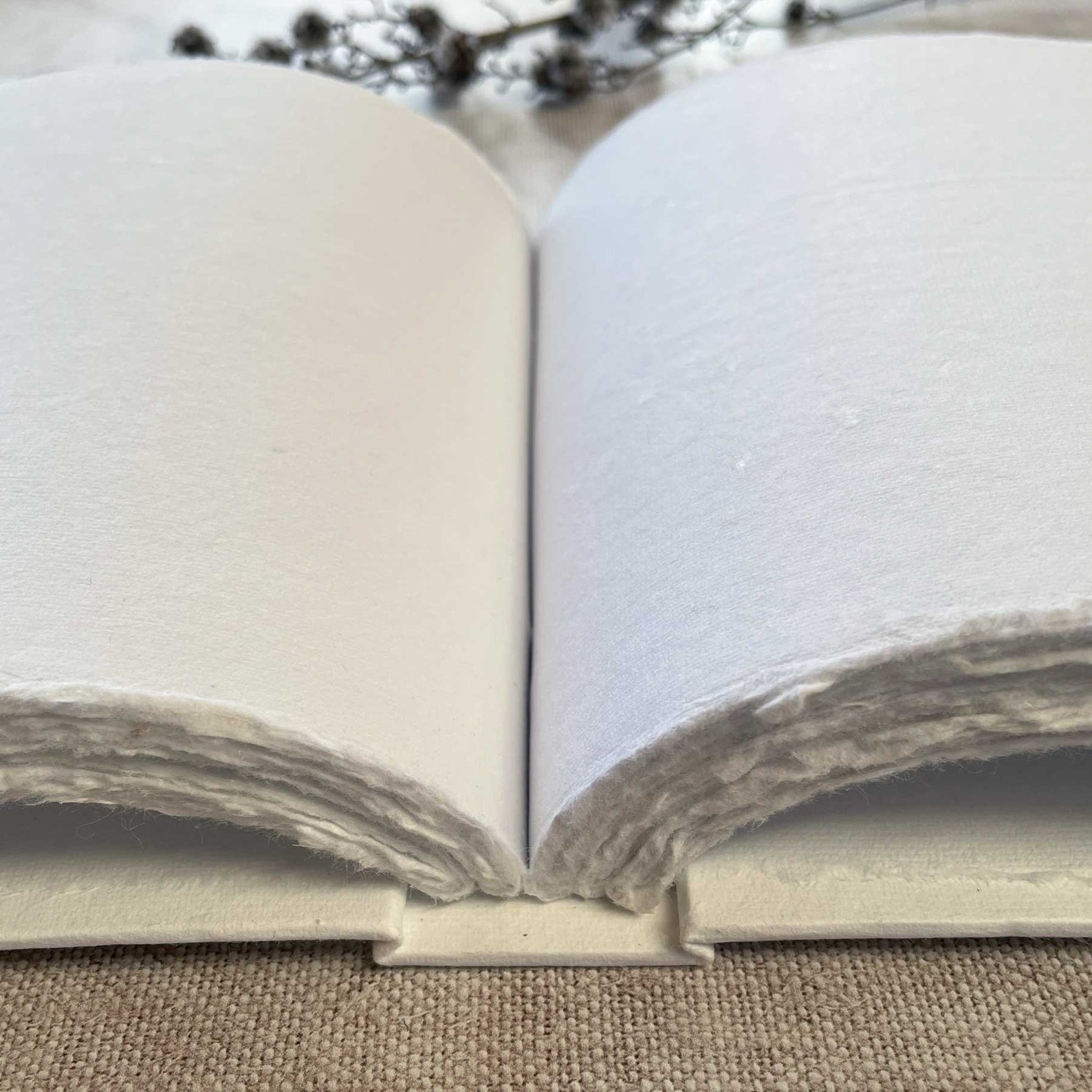 White Blank Notebook Journal Made From Handmade Cotton Rag - Etsy