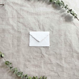 Premium White Handmade Paper Envelope With a Pointed Flap and Decked ...