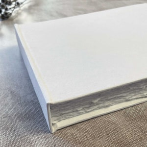 White Blank Notebook Journal Made From Handmade Cotton Rag Paper / Hard ...