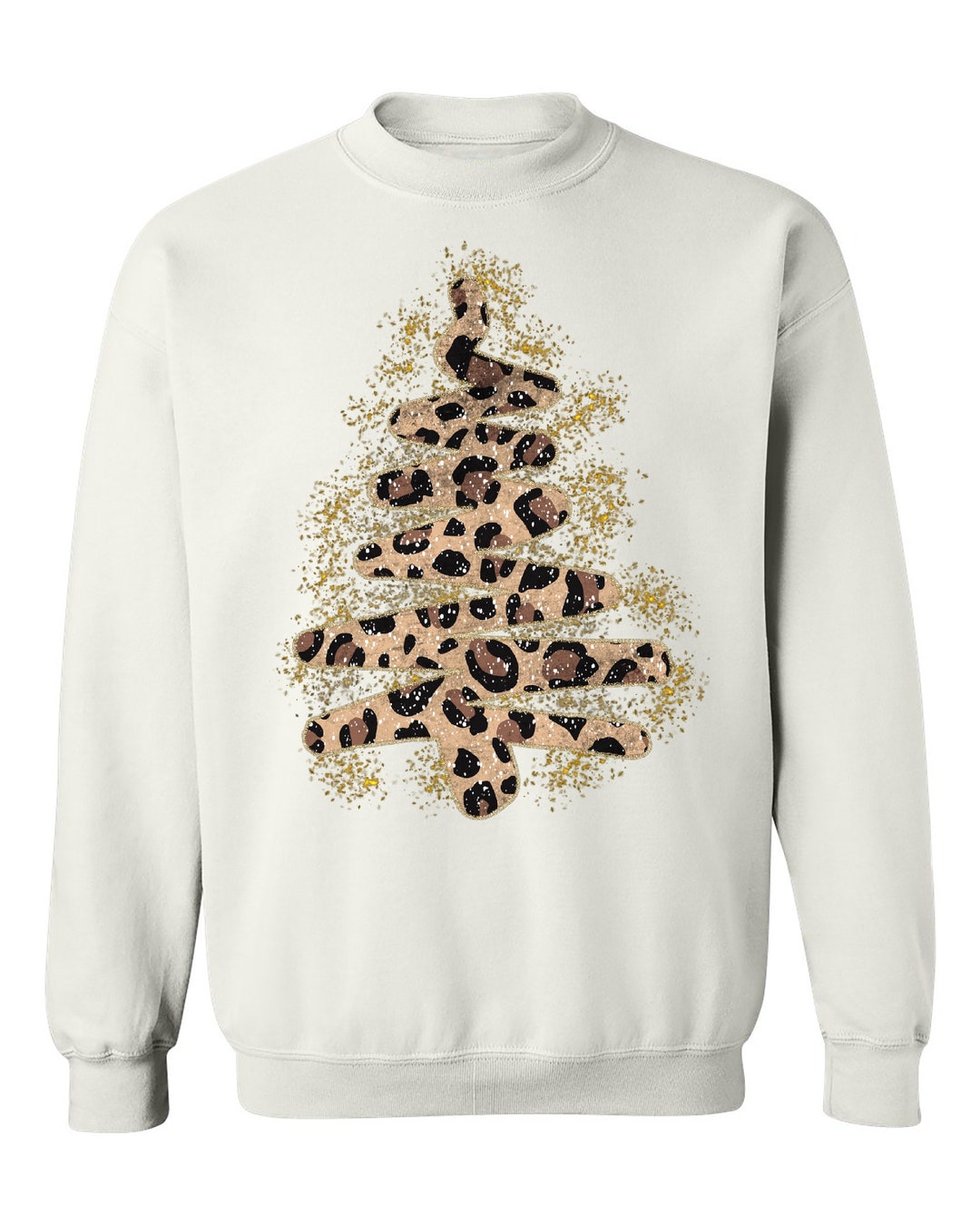 Leopard Christmas Tree Heat Press Transfer Shirt Christmas - Etsy