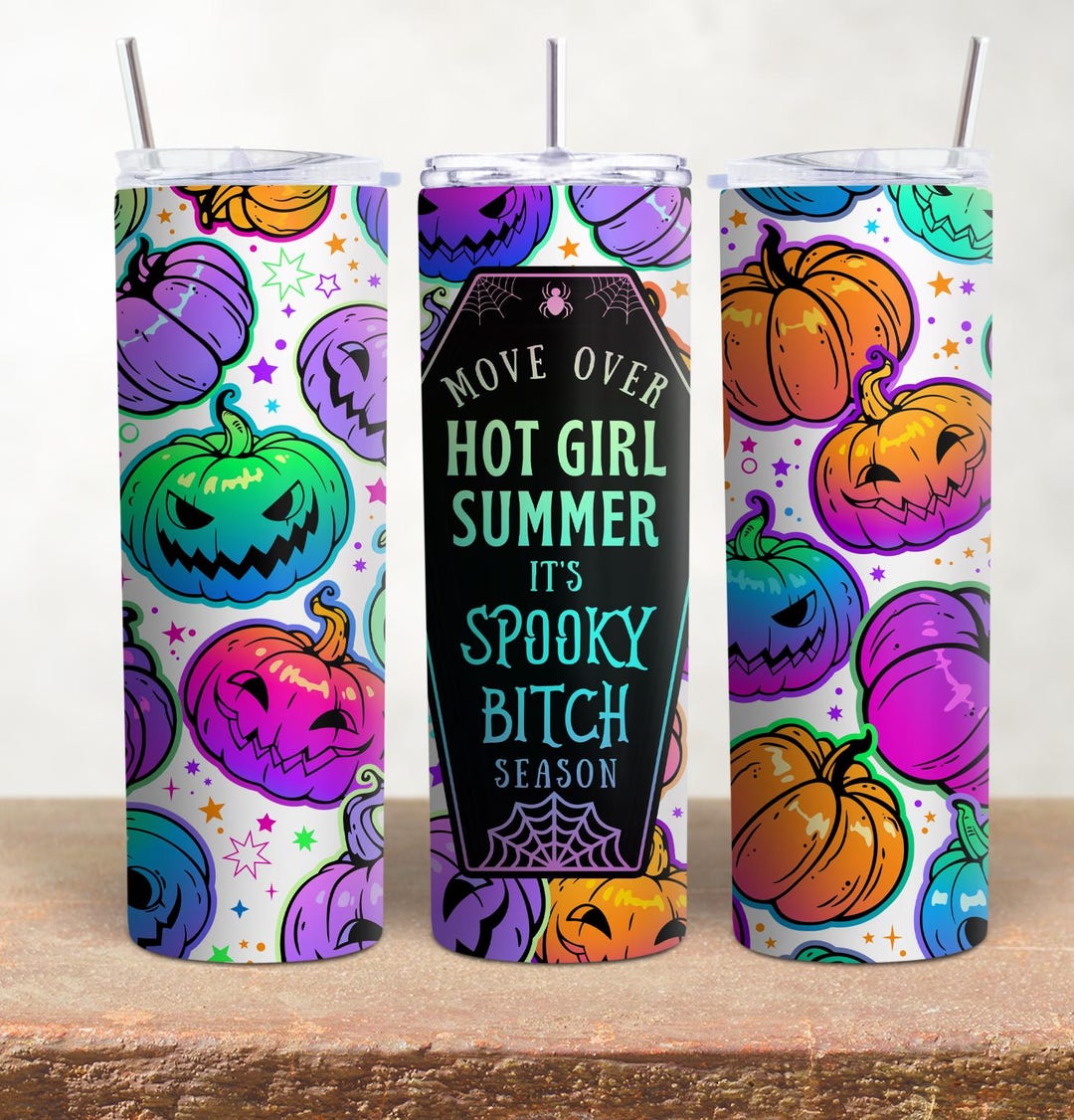 Hot Girl Summer Spooky Bitch Season - Halloween Tumbler Multi Colored ...