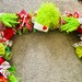 Beautiful X-large Green Monster Garland With Green Monsters ,fuzzy Hat ...