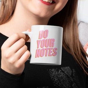 The Original Do Your Notes Mug, Therapist Mug, Gift for Therapist ...