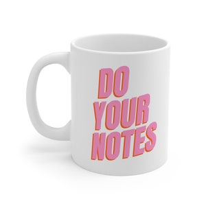 The Original Do Your Notes Mug, Therapist Mug, Gift for Therapist ...