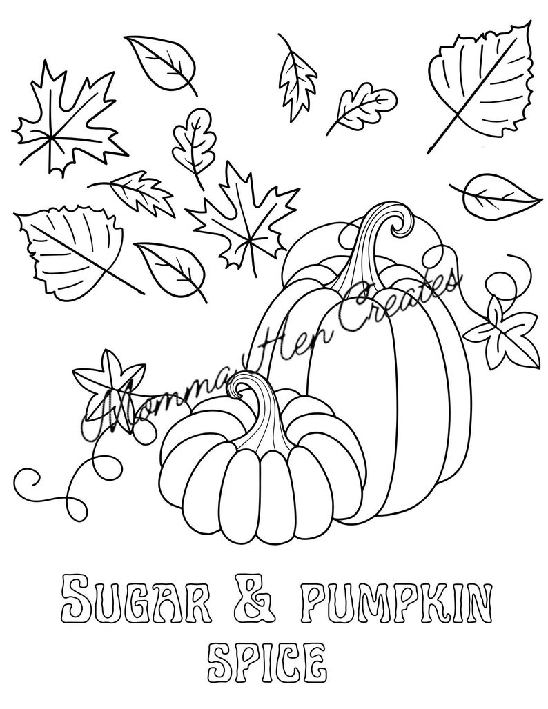 Halloween Coloring Pages Children Adult Printable Instant - Etsy