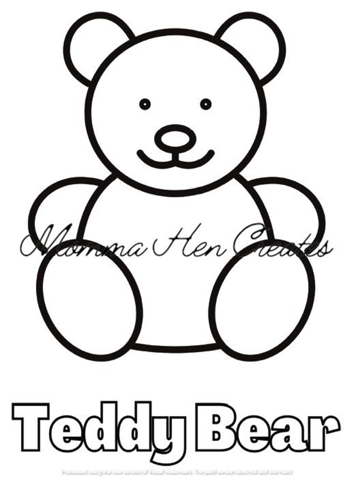 Children's First Coloring Book, Printable, Instant Download, Simple ...