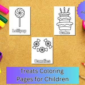 Children's First Coloring Book, Printable, Instant Download, Simple ...