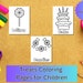 Children's First Coloring Book, Printable, Instant Download, Simple ...