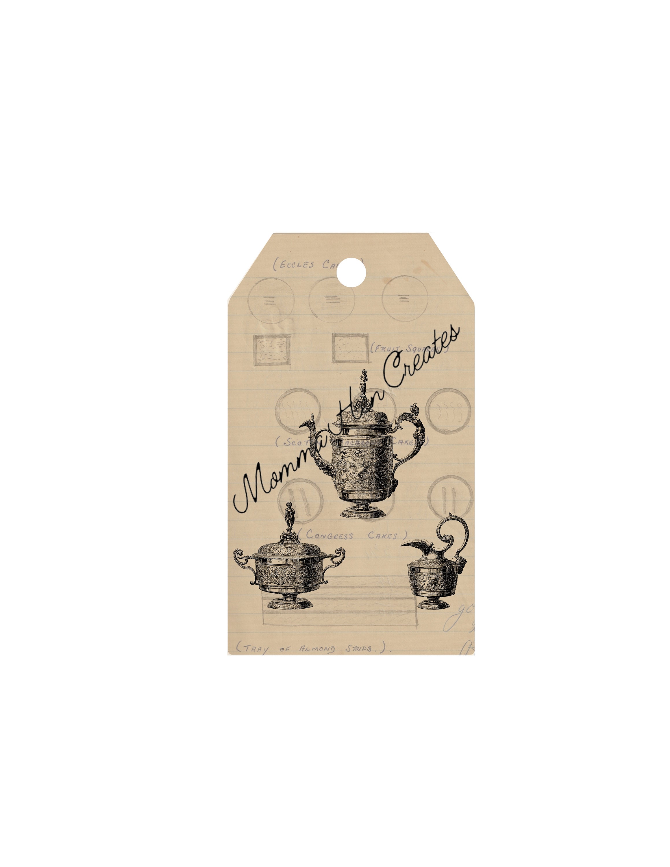Vintage Tags, Journal Tags, Neutral Tag Base, 'digital Background ...