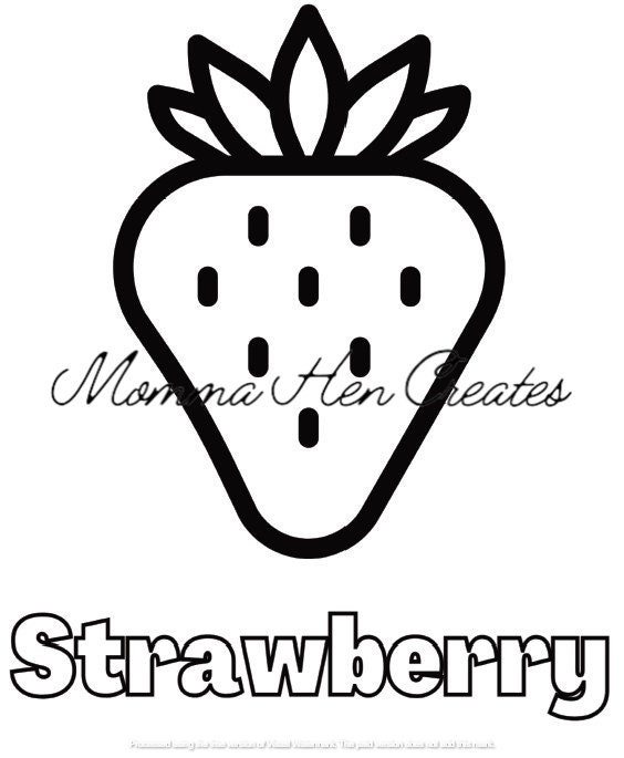 Children's First Coloring Book, Printable, Instant Download, Simple ...