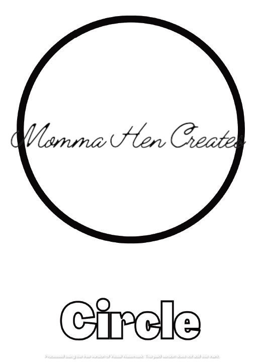 Children's First Coloring Book, Printable, Instant Download, Simple ...