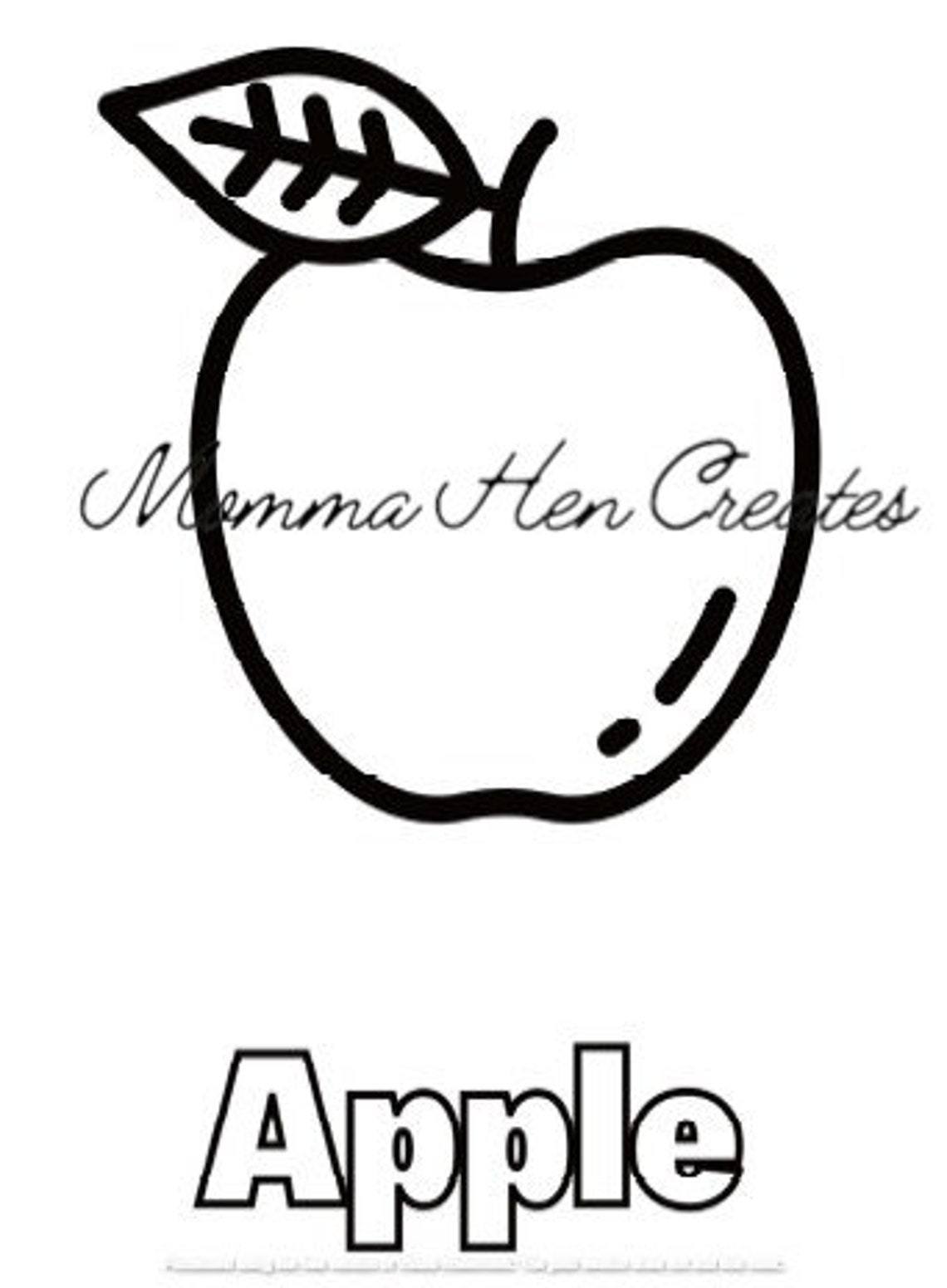 Children's First Coloring Book, Printable, Instant Download, Simple ...