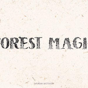 Dark Forest Font: Mystical Typography for Captivating Designs - Etsy