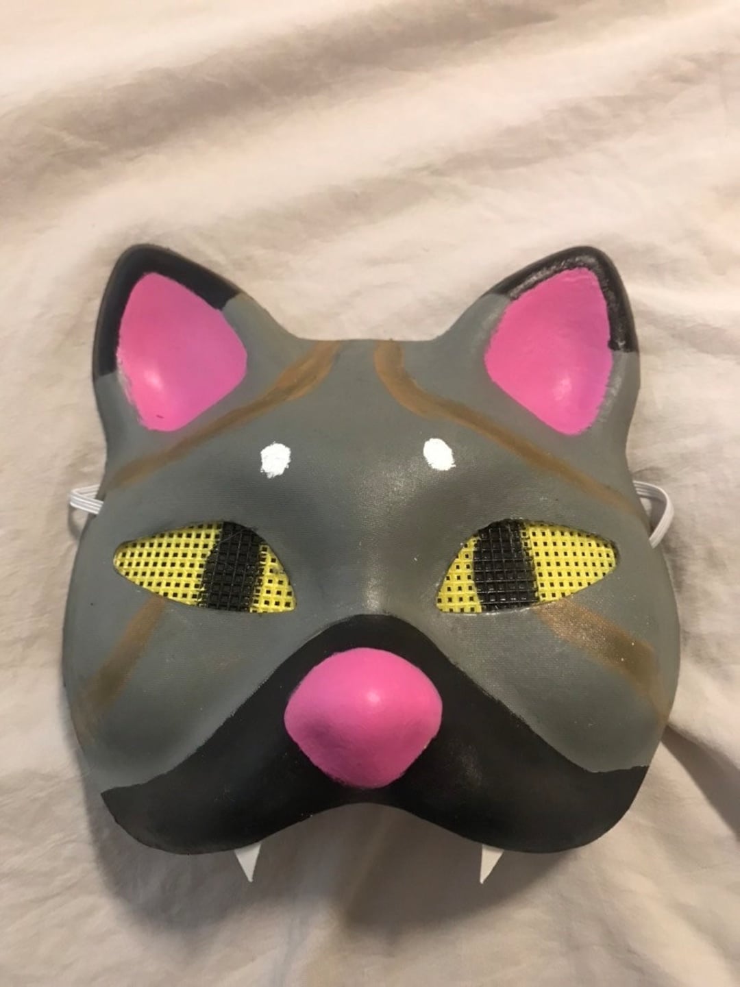 Pre made Therian Cat Mask With Fangs Etsy