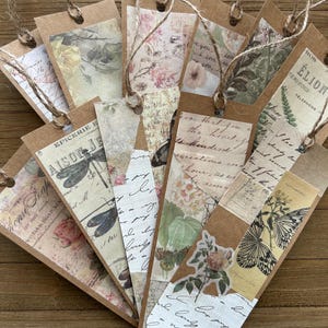 Vintage Style Bookmarks, Handmade Design, Aesthetic, Book Accessories ...