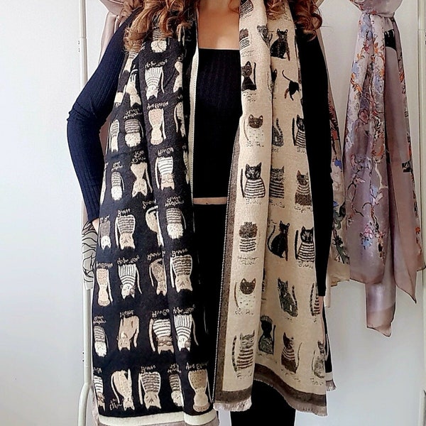 Cat Scarf - Etsy