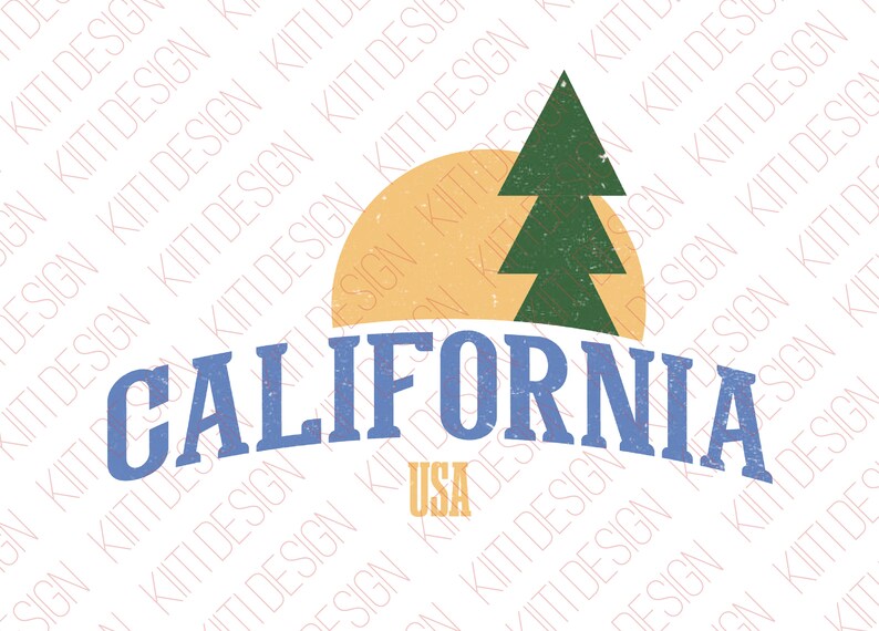 California PNG Cali Png Mountain Png Sun PNG Nature - Etsy
