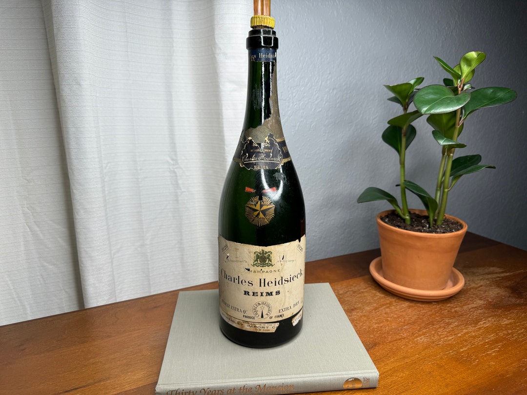 Rare and Vintage EMPTY 1926 Charles Heidsieck REIMS Champagne Bottle ...