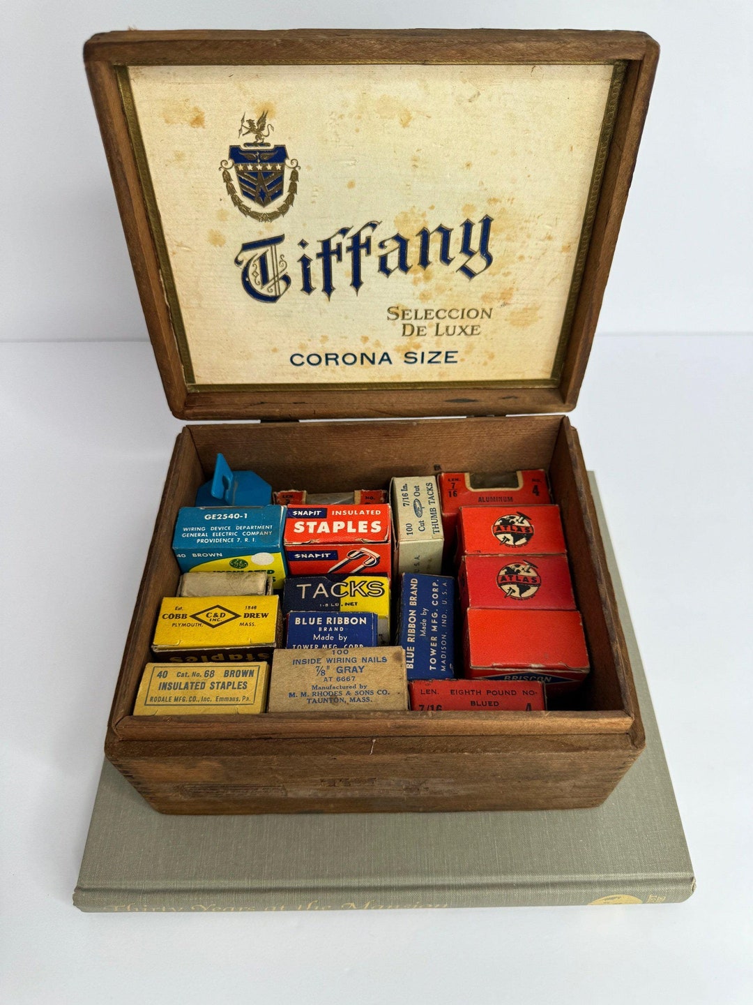 Antique Tiffany Cigar Box Filled With Vintage Hardware - Etsy