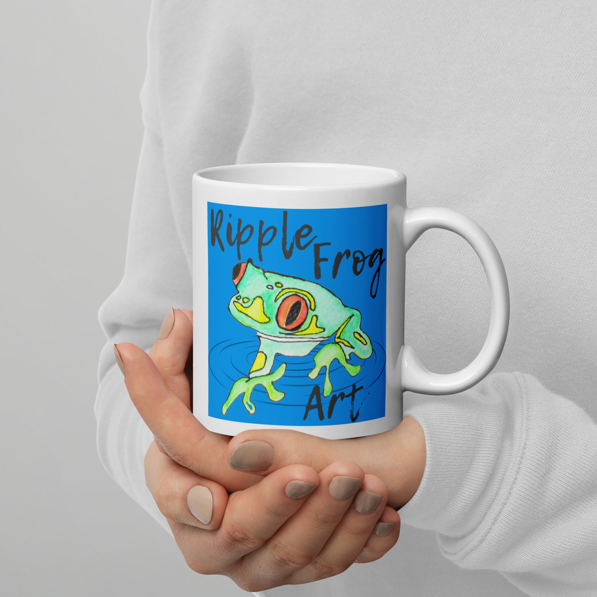 Ripple Frog Art Logo Gift Mug 11oz - Etsy