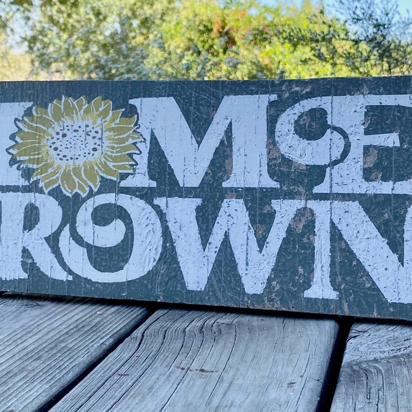 Homegrown Sign - Etsy