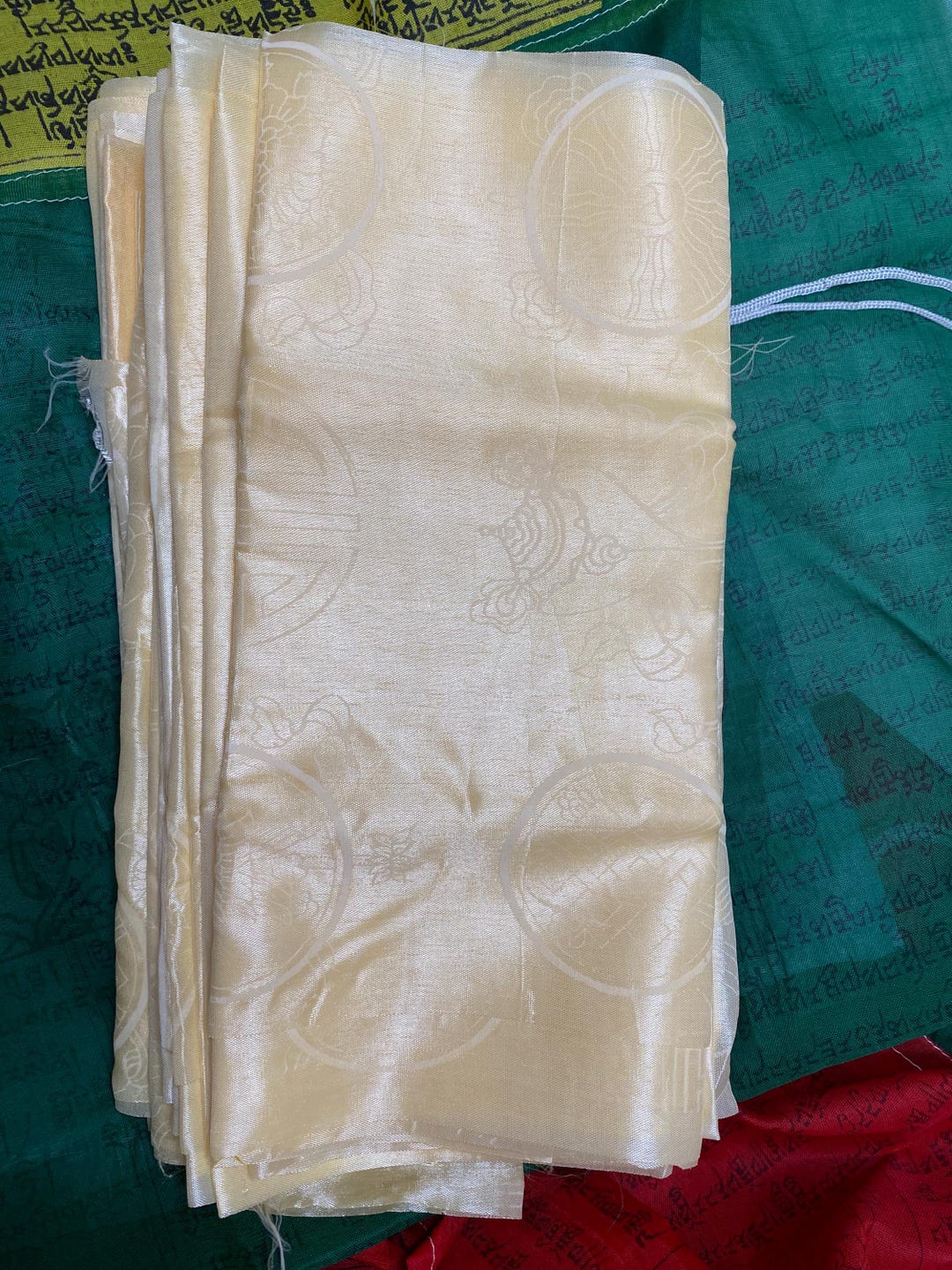 Khata | Silk Scarf | Buddhist Offering | Buddhist Blessing Shawl ...
