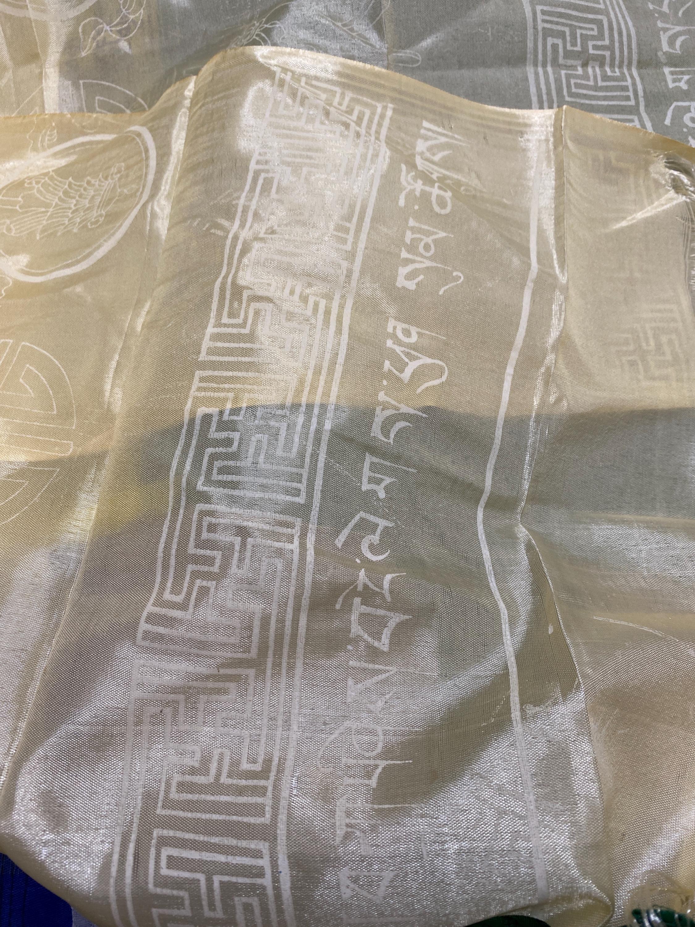 Traditional Buddhist Silk Khata Scarf Tibetan Ceremony Offering ...