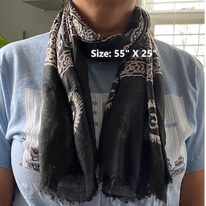 Premium Om Scarf, Handcrafted Spiritual Wrap, Soft Meditation Shawl ...