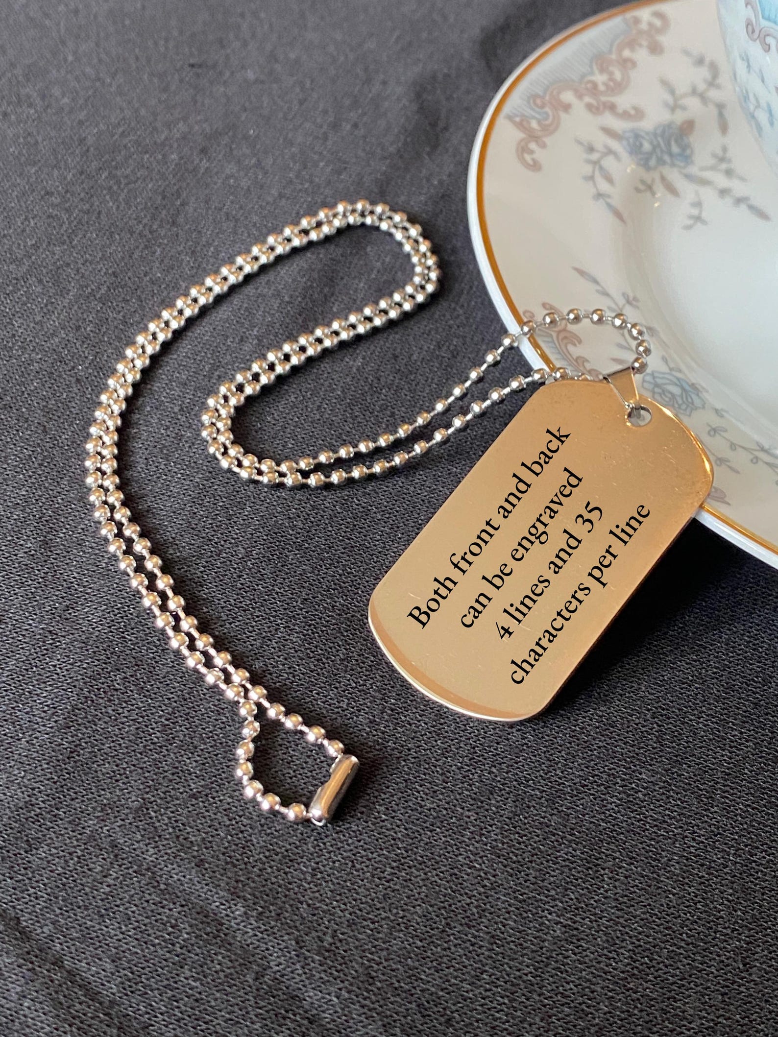 Personalized Dog Tags for Men Dog Tags Necklace Engraving Necklace With ...