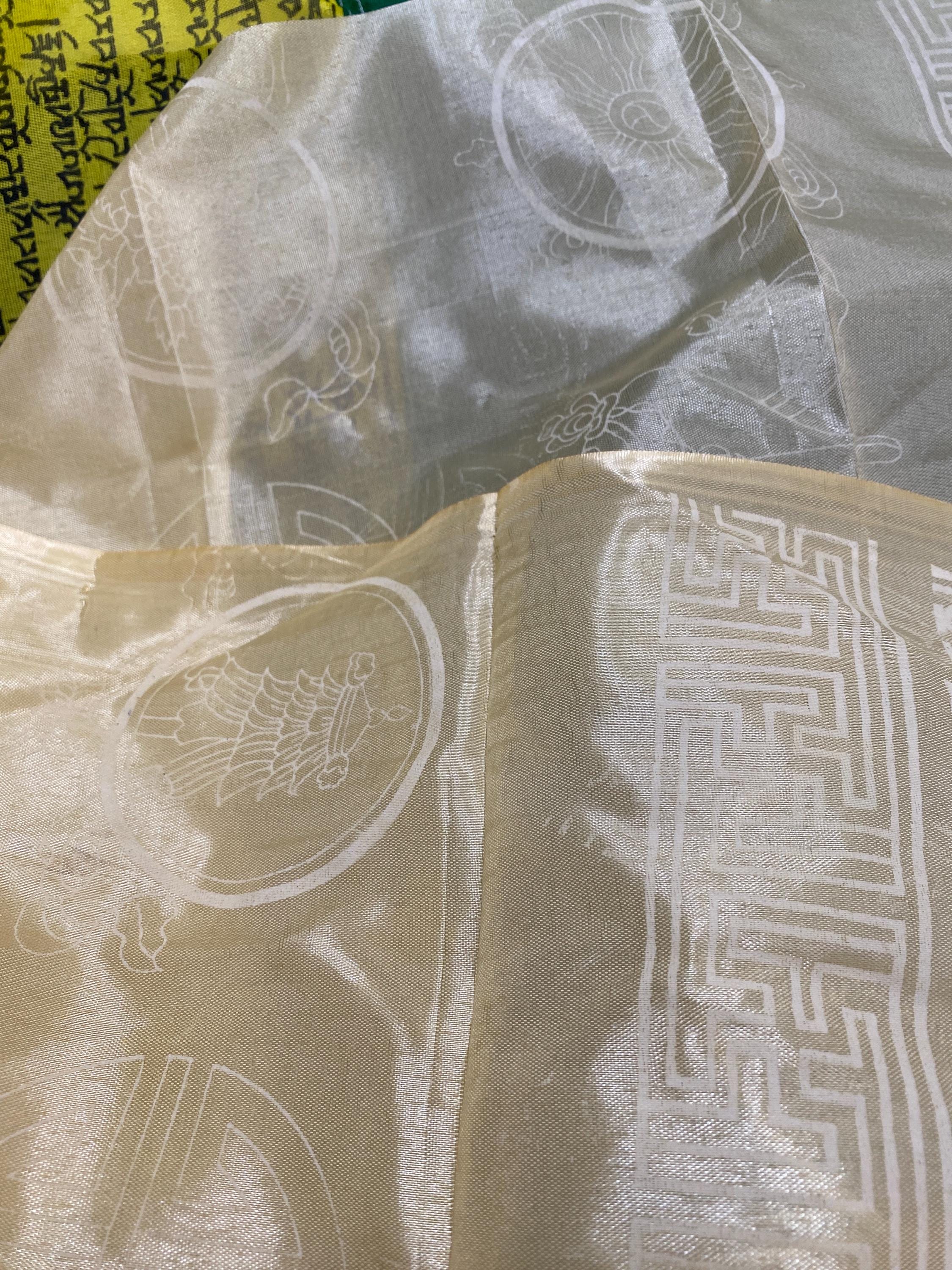 Traditional Buddhist Silk Khata Scarf Tibetan Ceremony Offering ...