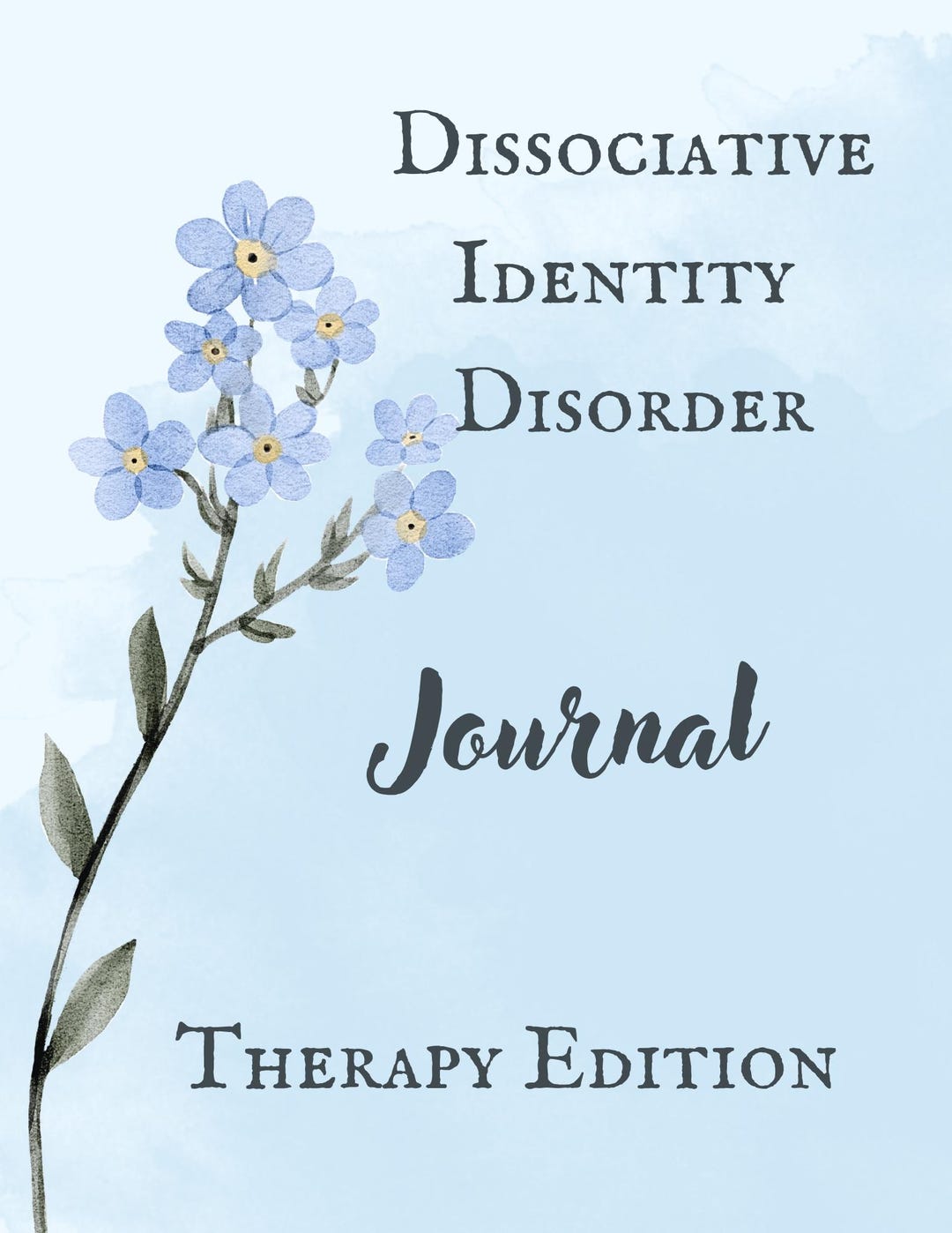 Dissociative Identity Disorder Journal - Therapy Edition - Etsy