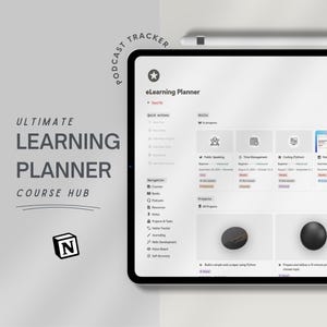 Learning Notion Template Online Course Tracker All-in-one Self Growth ...