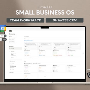 Notion Small Business OS Template Notion Planner Project Management Business Planner Notion ...