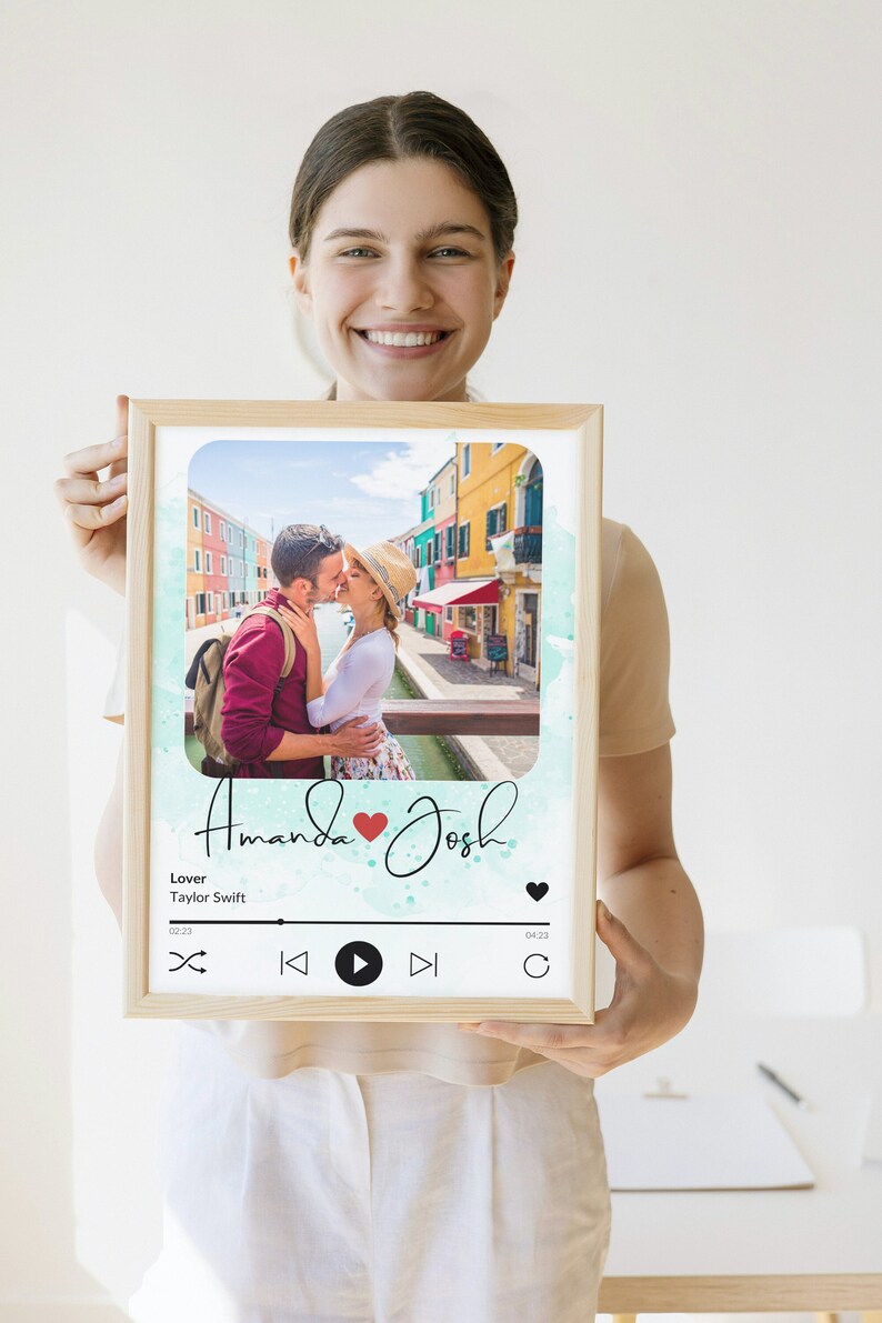 Spotify Song Plaque Print Spotify Frame Print Anniversary - Etsy
