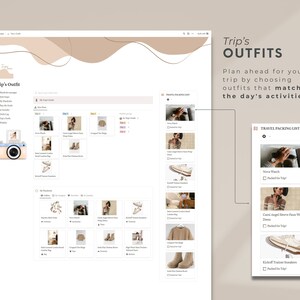 Closet Planner Women Notion Template for Wardrobe Management Designer ...