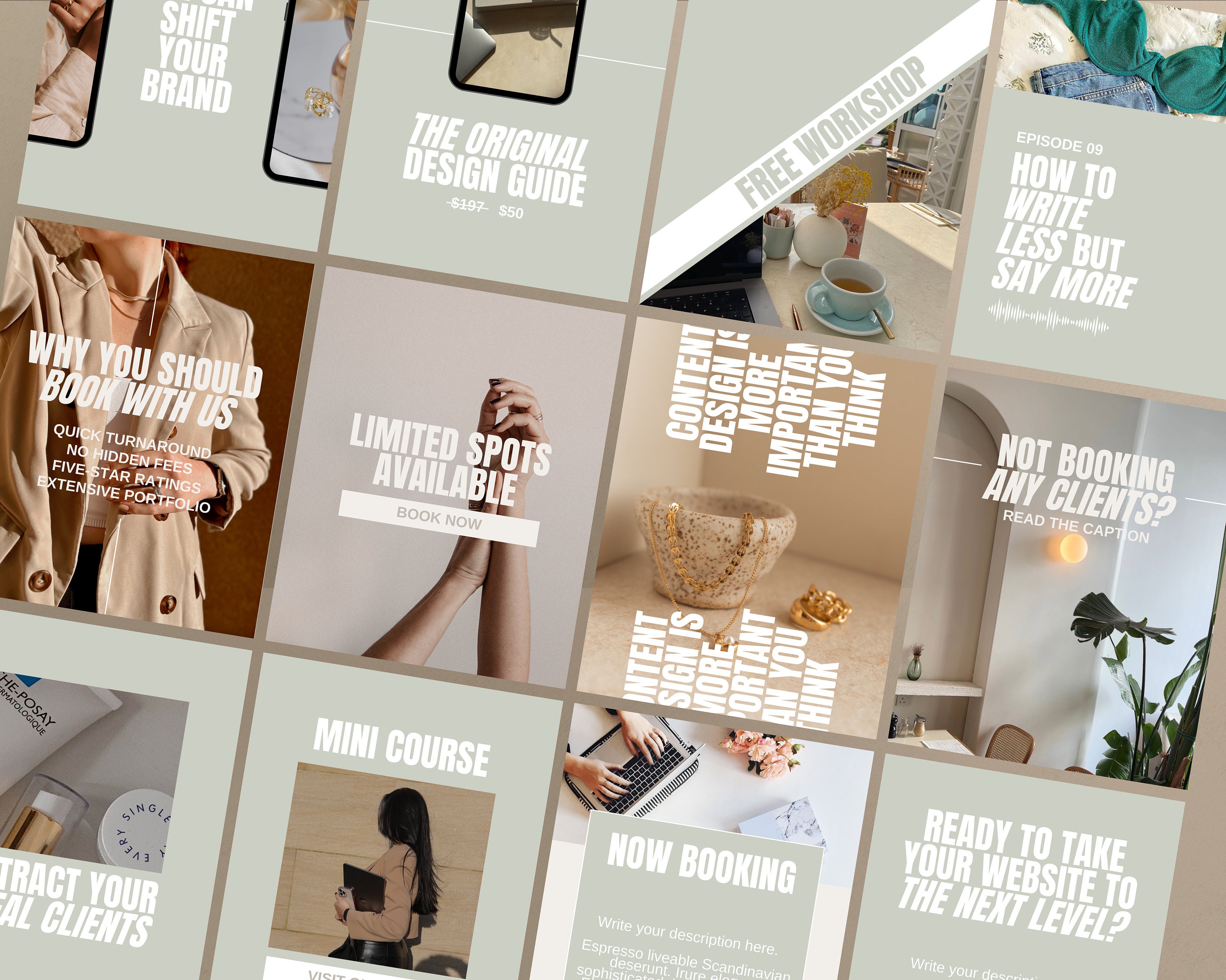 Instagram Template Canva Template Aesthetic Instagram Post Template ...