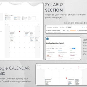 Notion Template Student Master Planner Study Hub Student Content ...