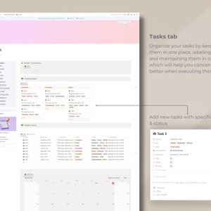 ADHD Planner Notion Template ADHD Digital Planner Adult Self Care ...