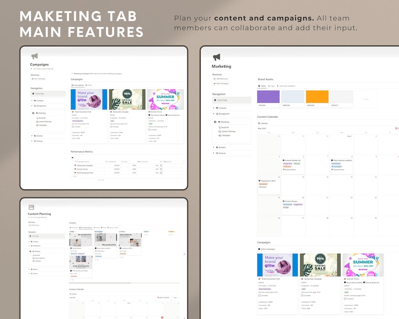 Marketing Agency Notion Template Notion Planner Project Management ...