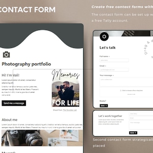 Photography Service Price List Template Photographer Portfolio Website ...