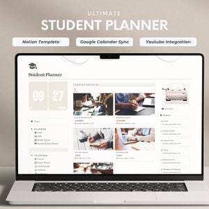 Academic Planner Notion Template University Student Planner College ...