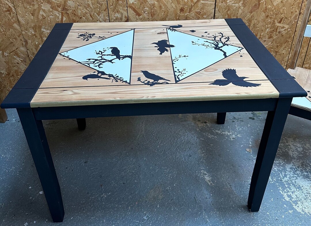 Upcycled Kitchen Table and Chair - Etsy UK