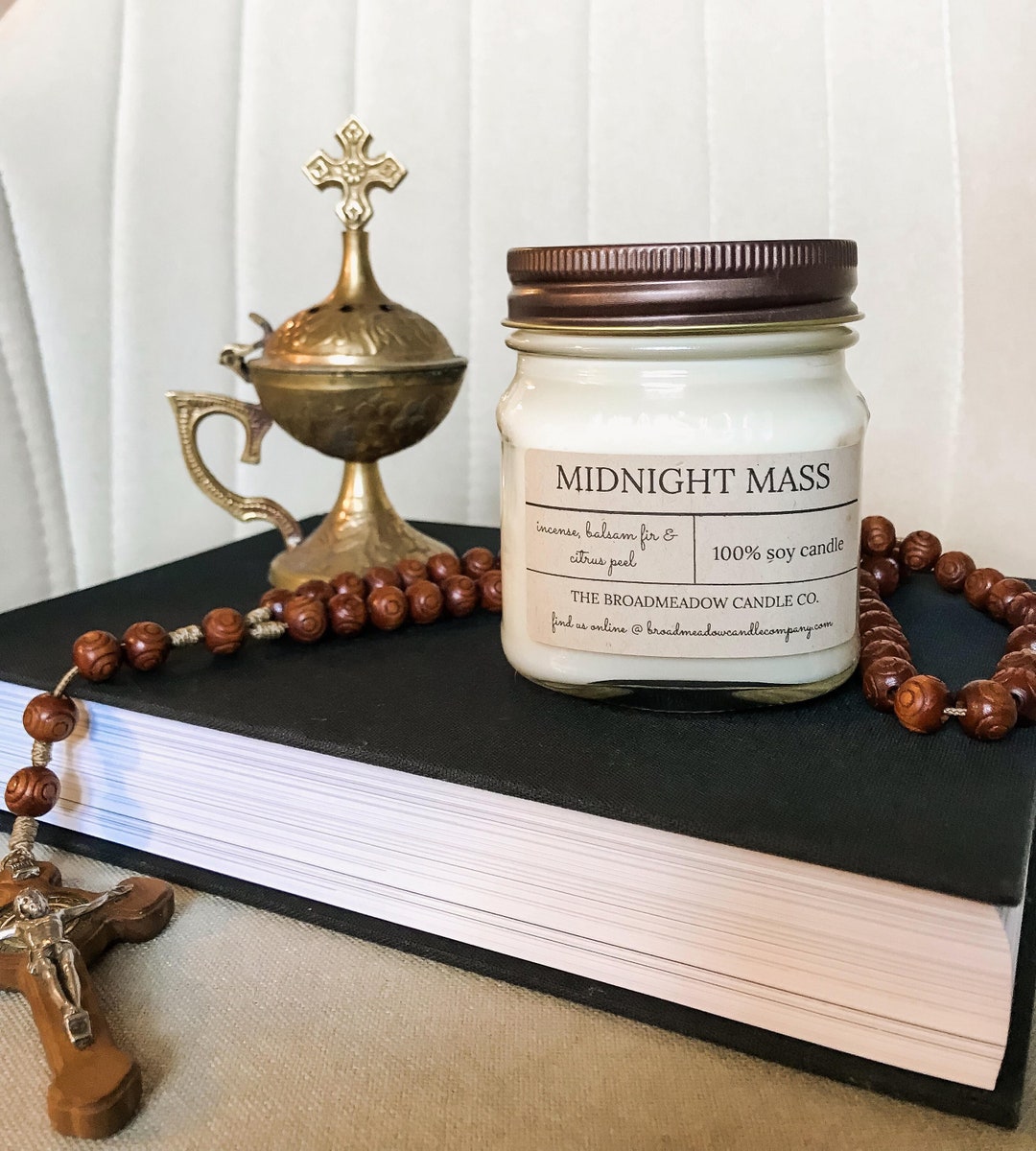 Midnight Mass (incense, Balsam, Smoked Citrus): Catholic Inspired 100% ...