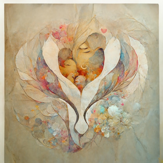 The Love of a Woman Birth Love Childbearing Digital Art - Etsy
