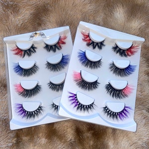Colored Lashes | Wholesale Colored Lashes | Colored Mink Lashes | Two ...